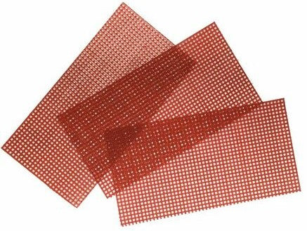 Mesh Wax Red, 15cm x 7.5cm, 10 sheets/box